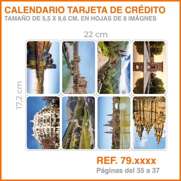 Calendario Tipo Tarjeta de Crédito – Reimpresión Catálogo - Calendario ...